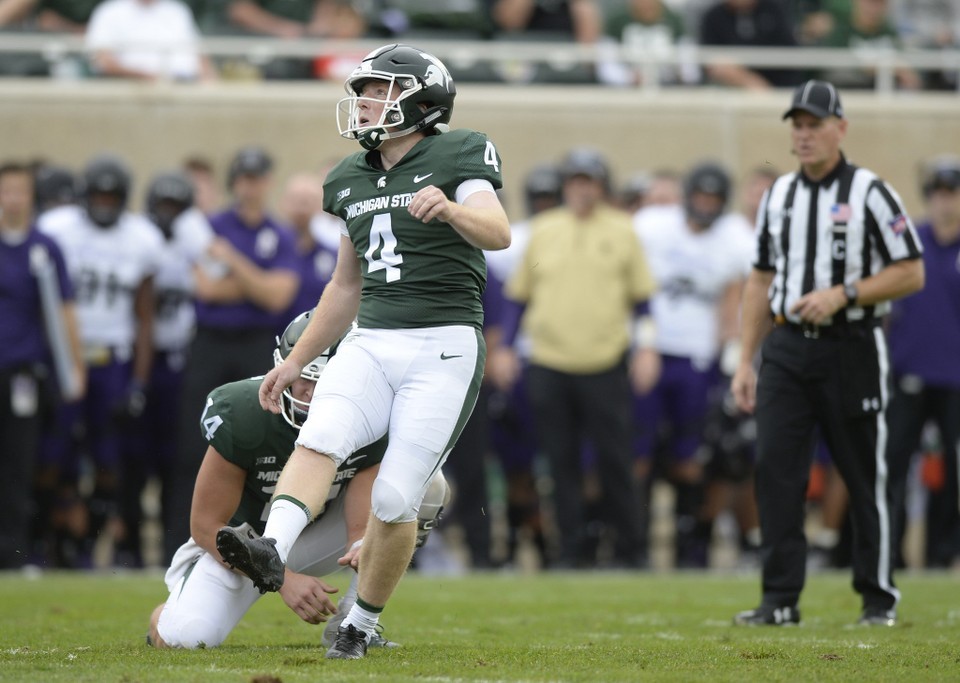 Matt Coghlin now owns Michigan State record and plans on adding to it