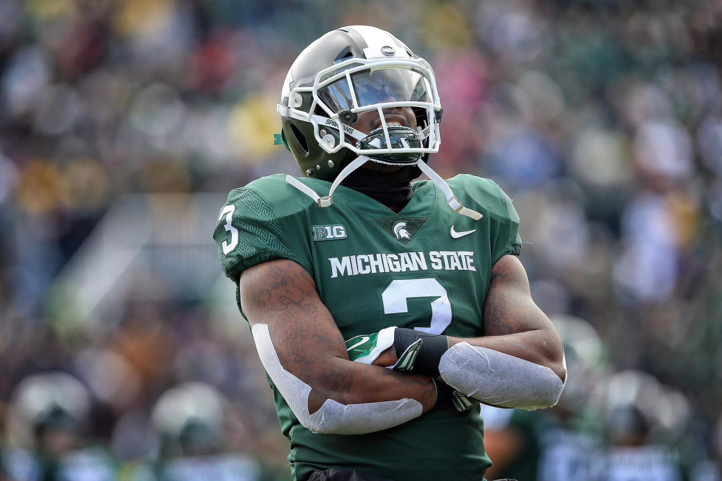 Michigan State running back LJ Scott declares for NFL Draft