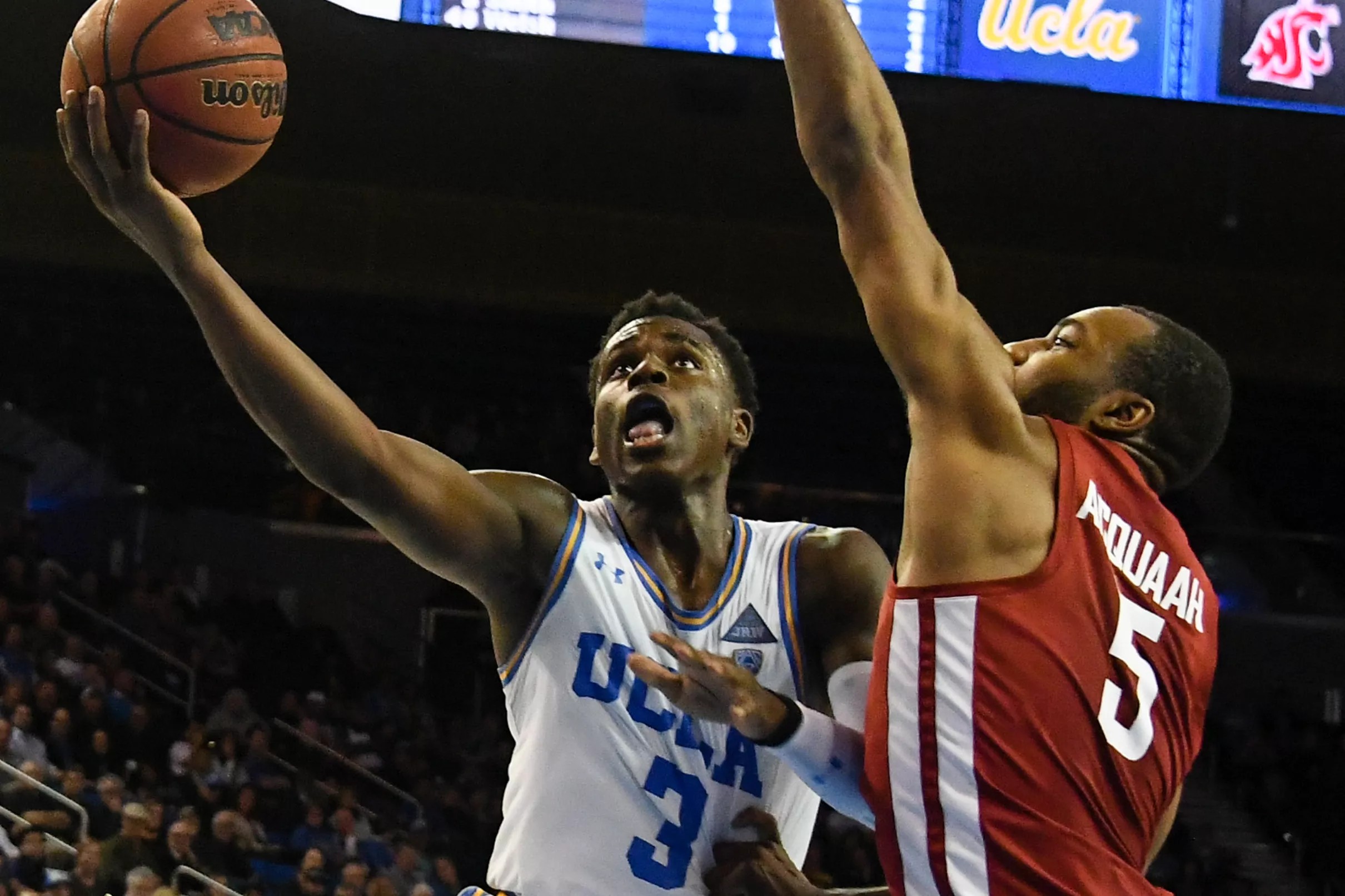 Aaron Holiday’s Career Night Leads UCLA Past Washington State 96-82