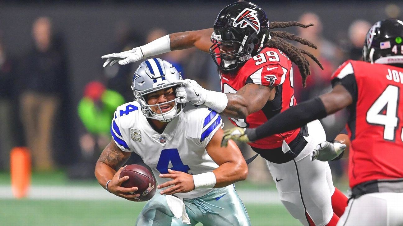 Adrian Clayborn earns NFC Defensive Player of Week with six sacks