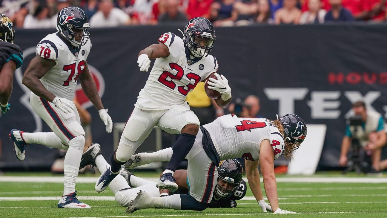 Texans' offense led by running game in victory over Jaguars