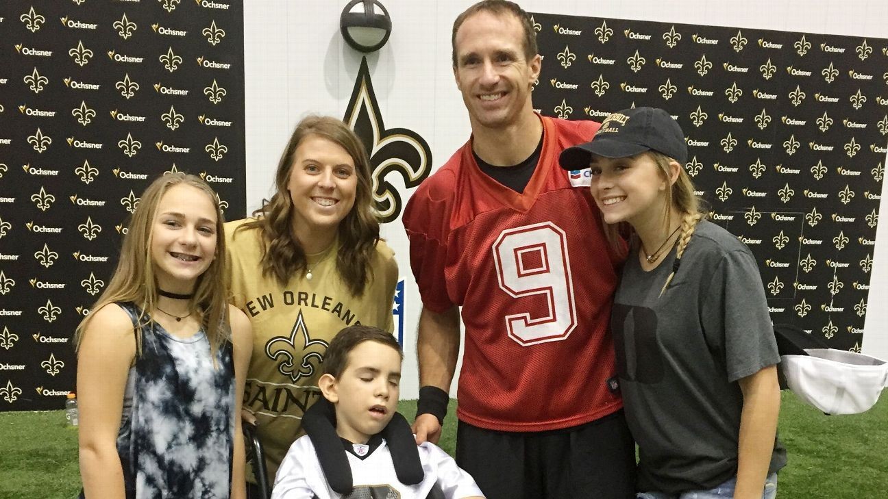 How Drew Brees helps a family of Saints fans recover from tragedy