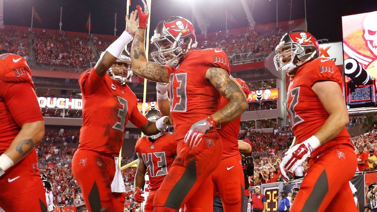 Bucs to rock all-red color rush uniforms vs. Patriots on Thursday