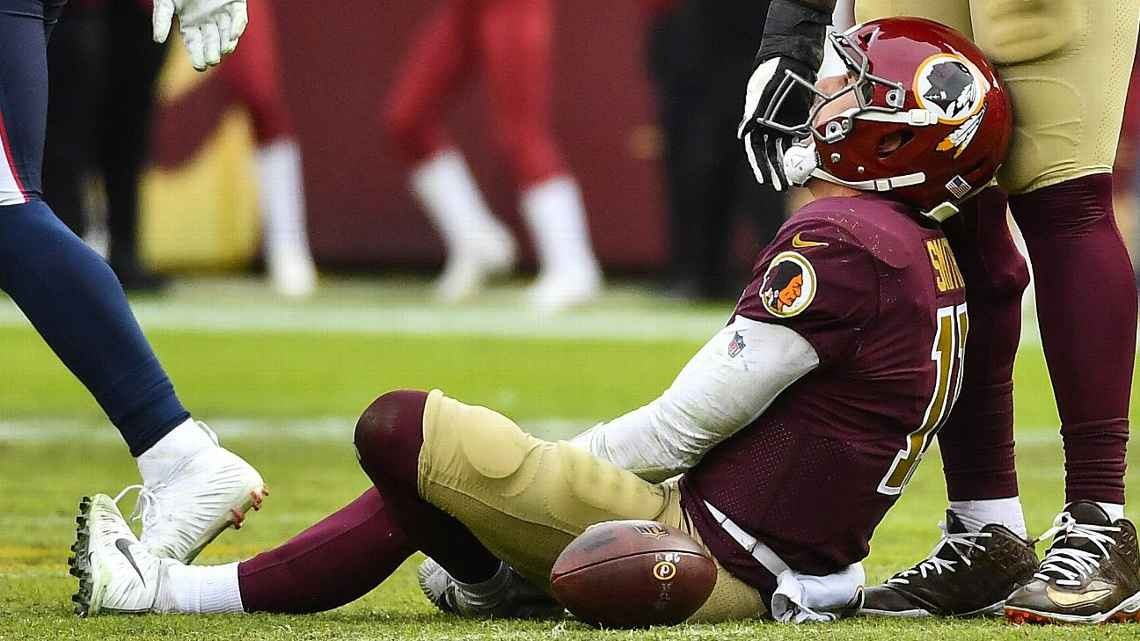 Redskins QB Alex Smith dealing with infections after complications from ...