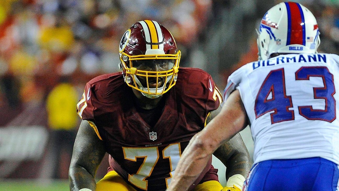 Source: Redskins' Trent Williams expected out with continuing knee injury