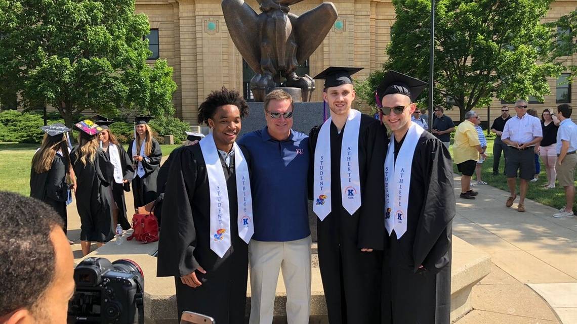 Self supports KU seniors on Graduation Day, gives combine advice ...