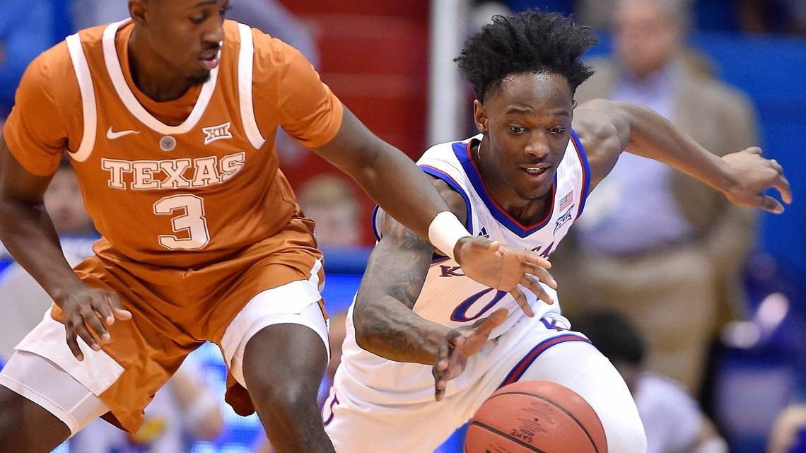 Texan Marcus Garrett scores career-high 20 points, KU nudges Longhorns ...