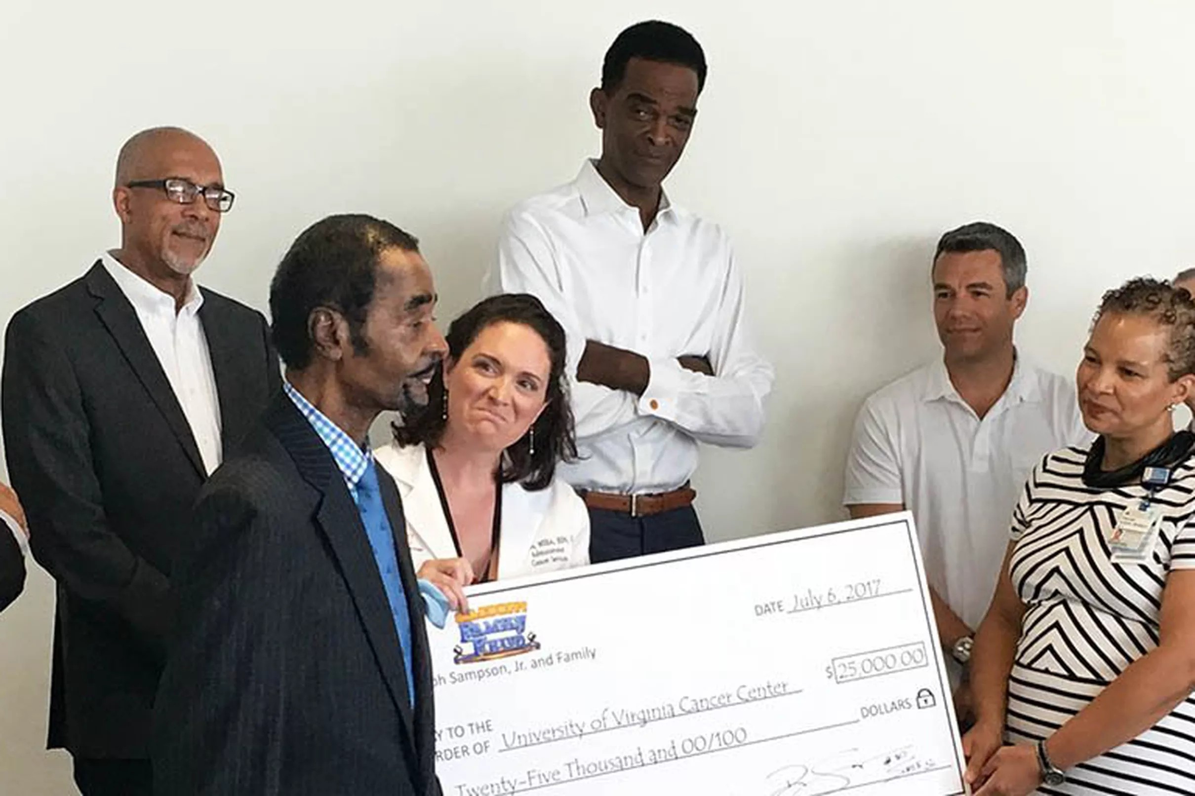 Legendary Ralph Sampson donates his Family Feud winnings to UVA Health ...