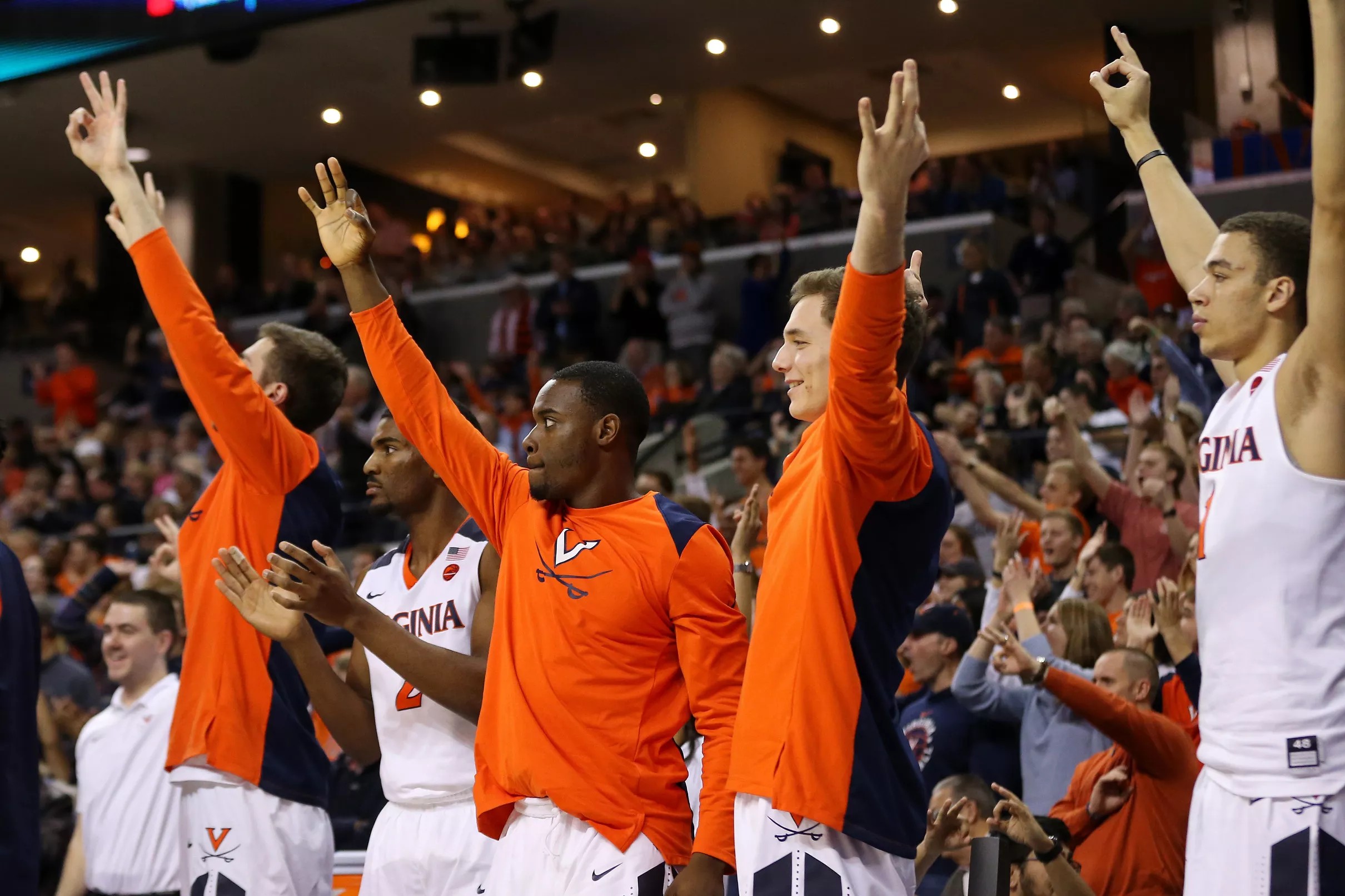 Career day from Devon Hall propels #3 Virginia past NC State, 68-51