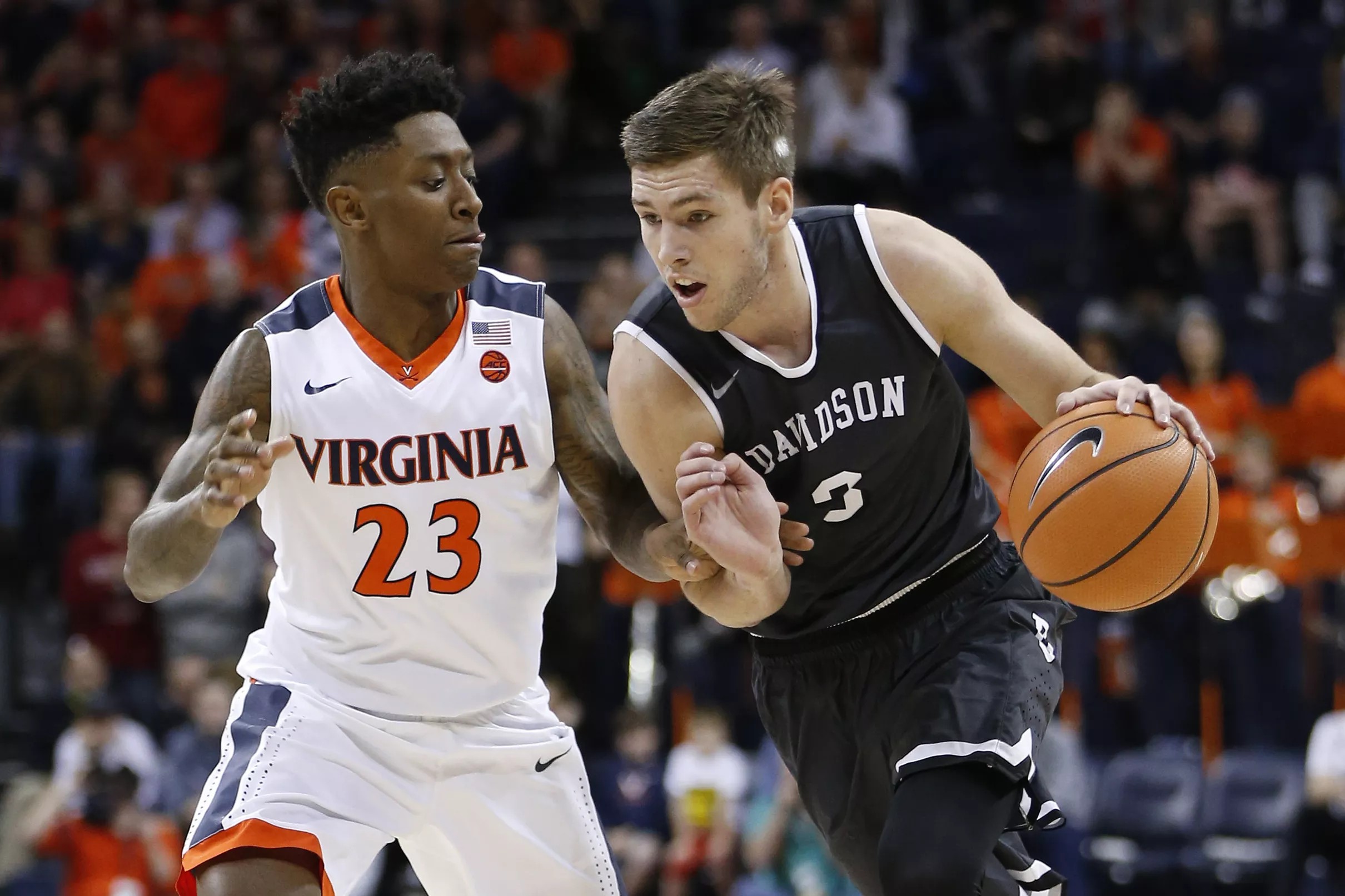 Devon Hall has career day as #16 Virginia defeats Davidson, 80-60