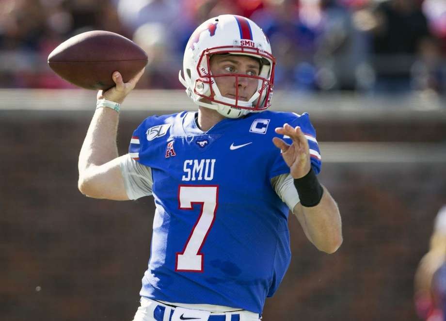 Buechele sets career marks as unbeaten SMU tops Temple 45-21