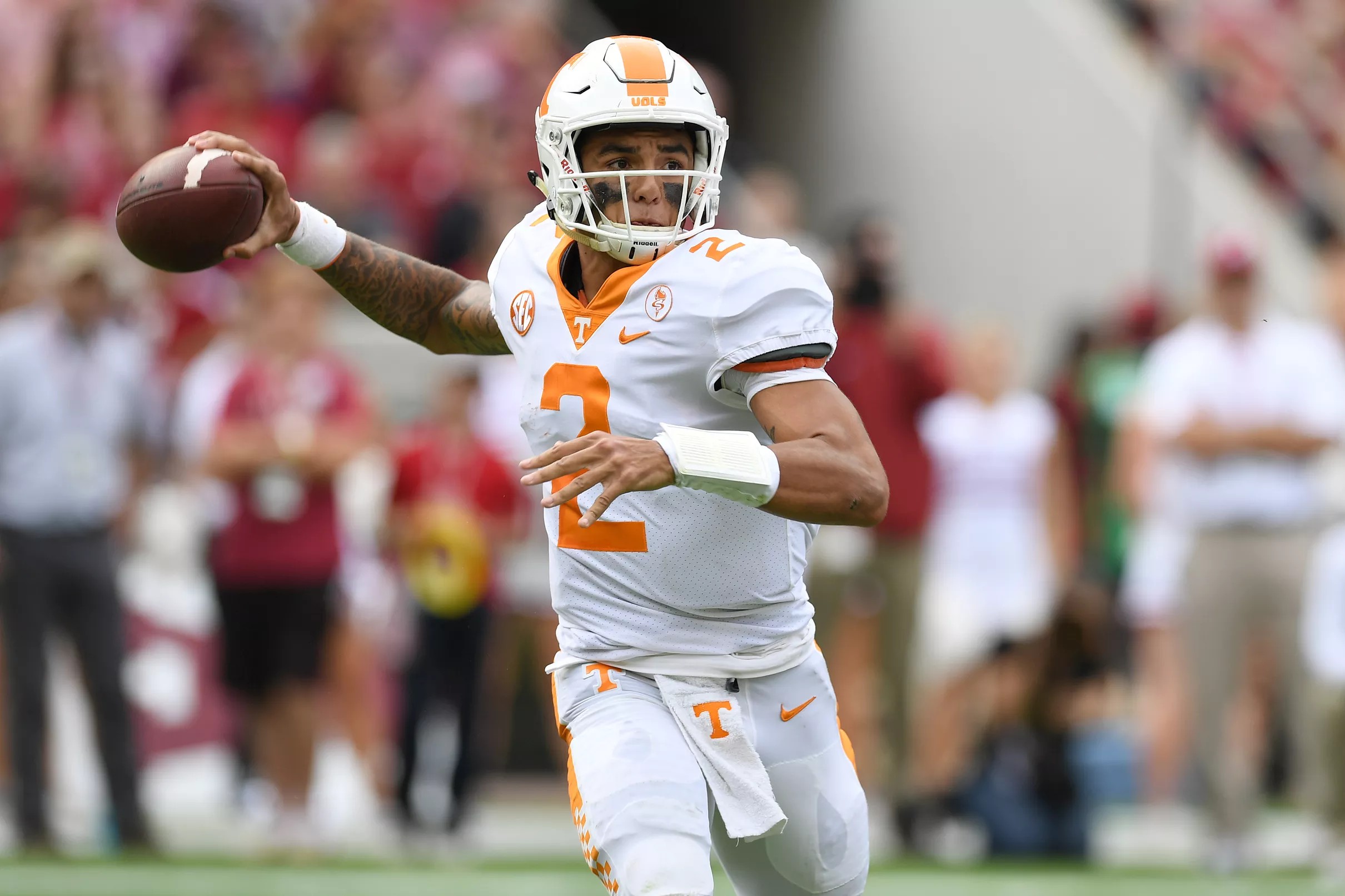 Jarrett Guarantano attends the Manning Passing Academy; Details his ...