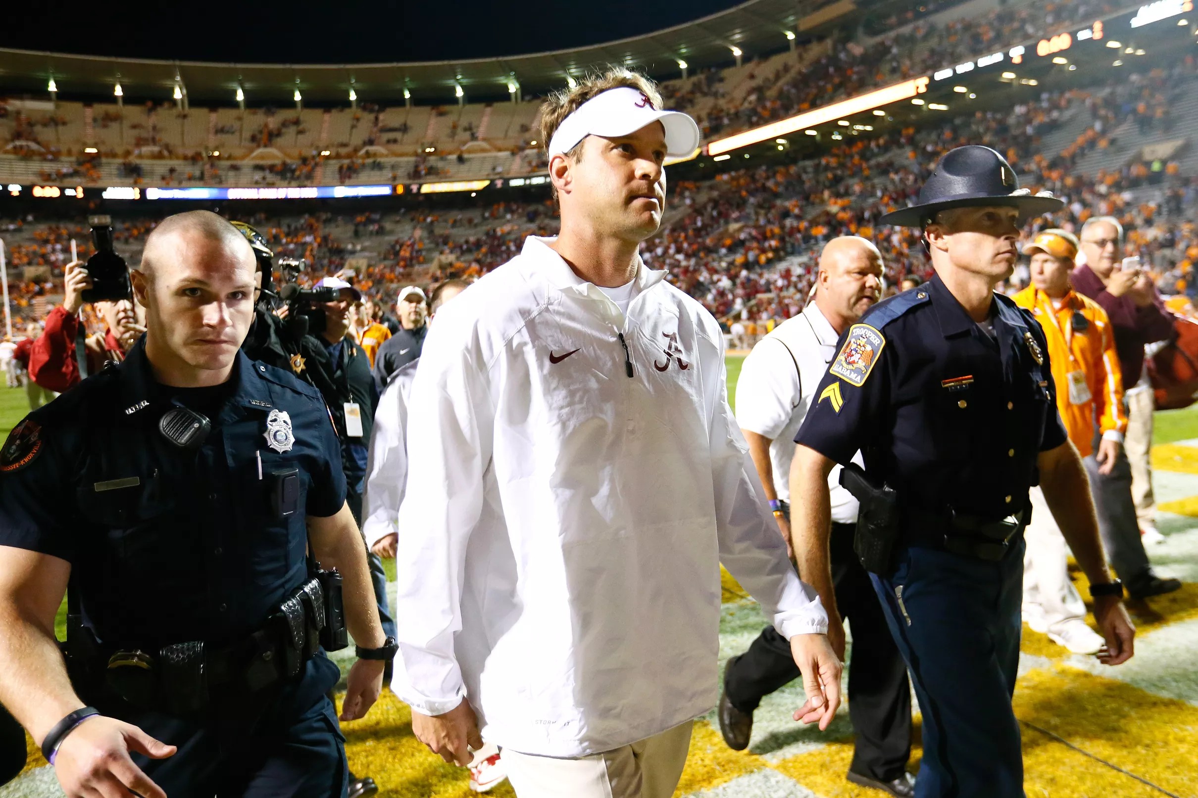 Lane Kiffin says he was told to wear a bulletproof vest during return ...