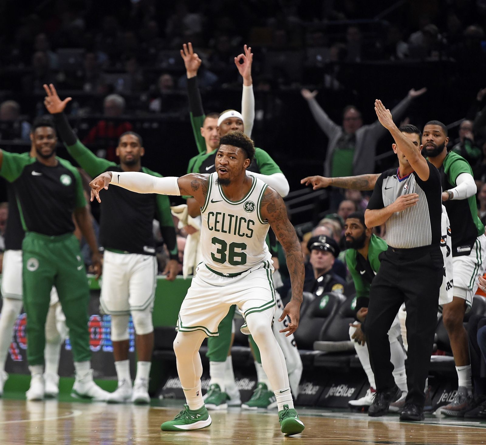 Marcus Smart is turning into a sharpshooter for the Boston Celtics