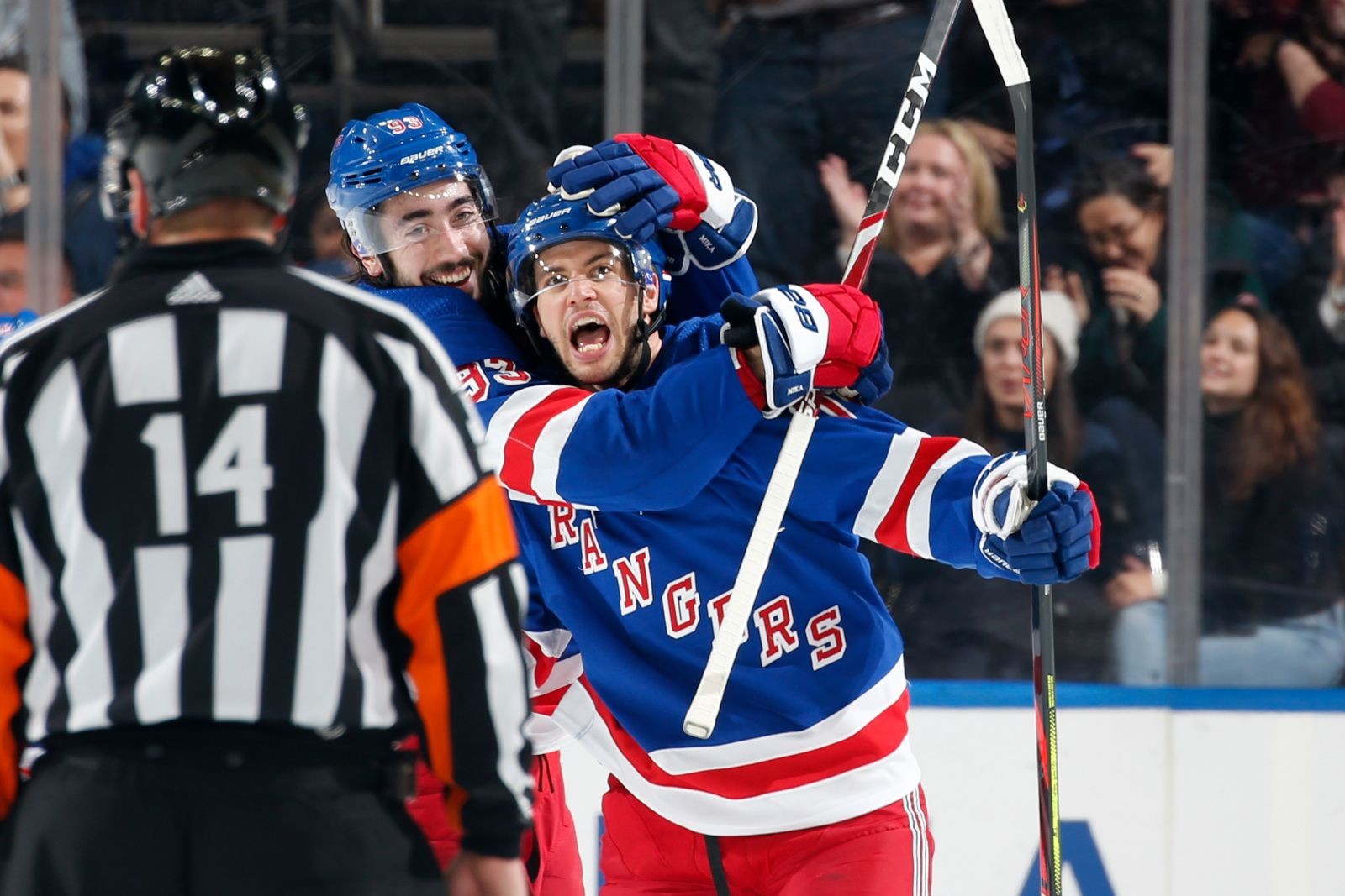 New York Rangers: DeAngelo creates history as Devils brushed aside