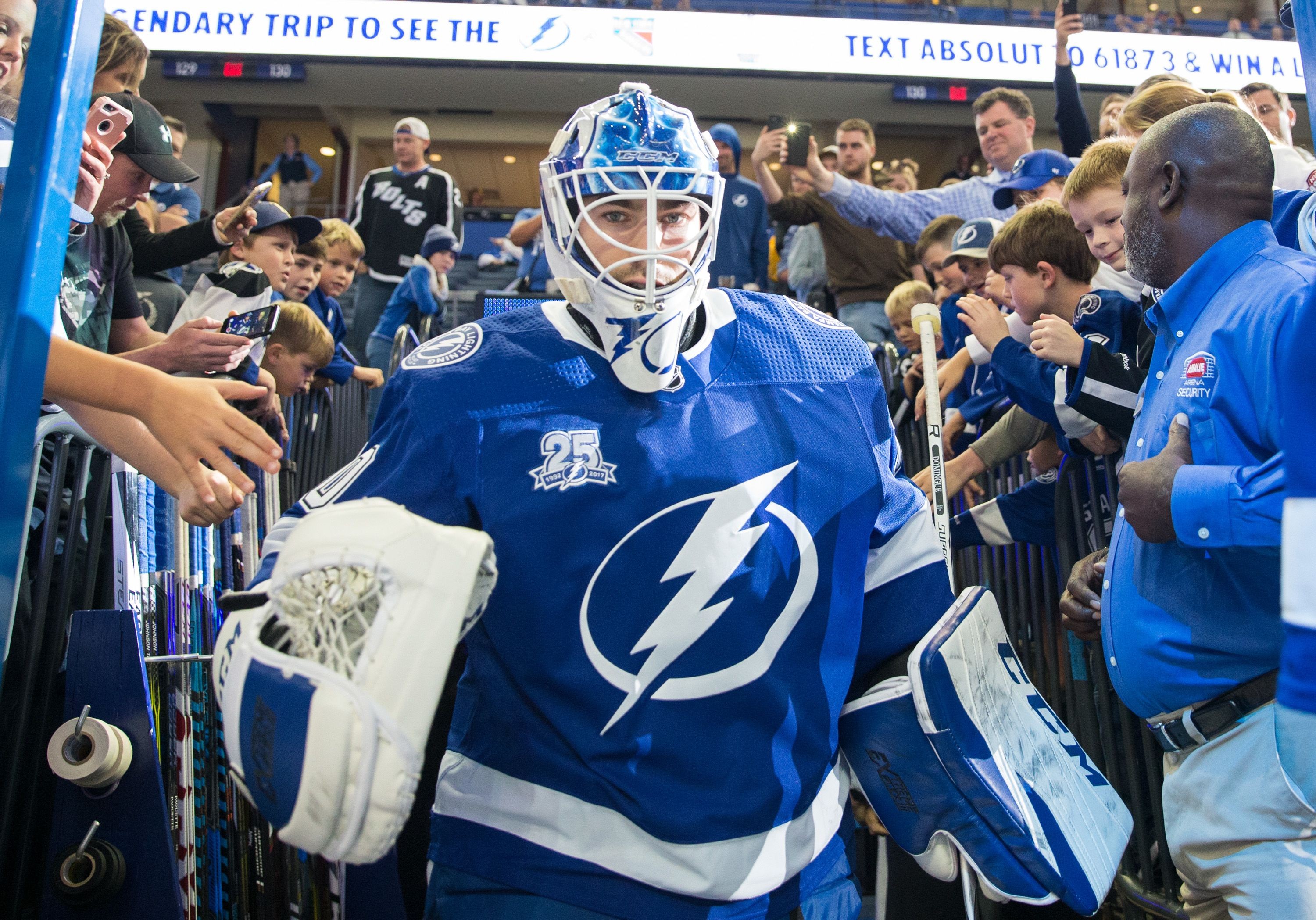 Tampa Bay Lightning recall goaltender Louis Domingue from the Syracuse ...