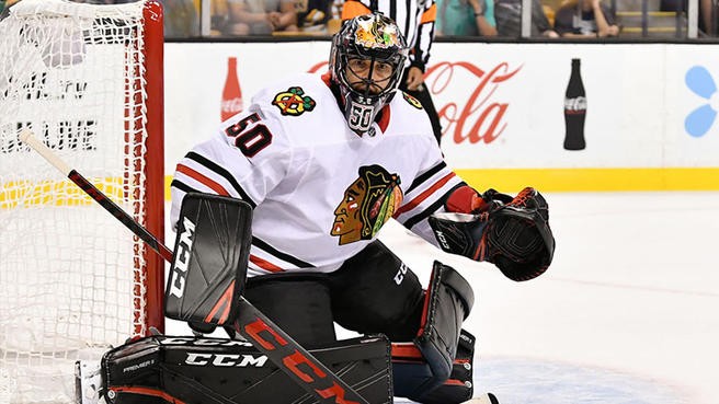 Red-hot Corey Crawford back on IR for the Blackhawks