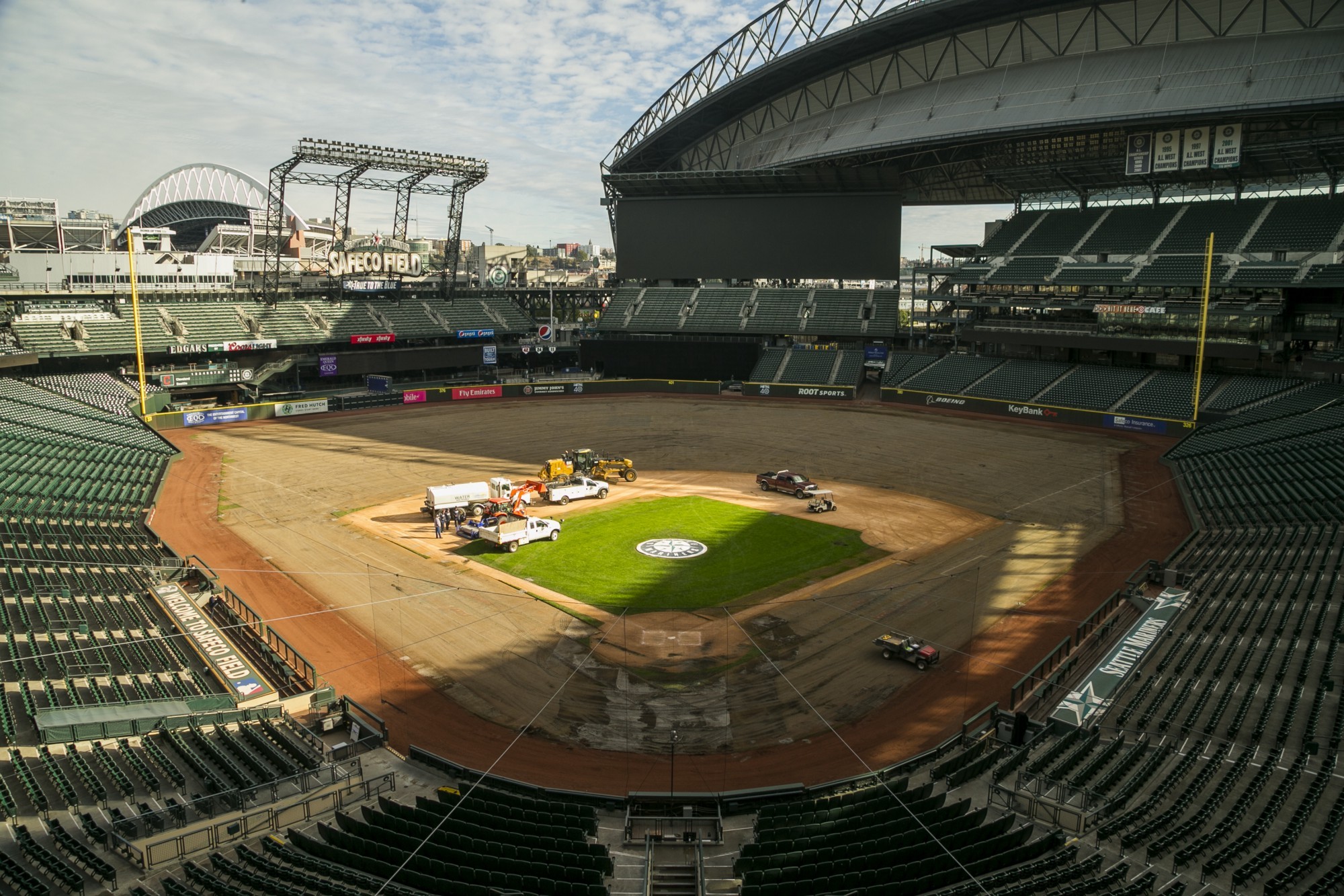 Progress Continues on Safeco Field’s New Playing Surface