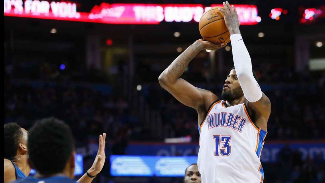 George goes off early, Adams is perfect, and Thunder hold on late