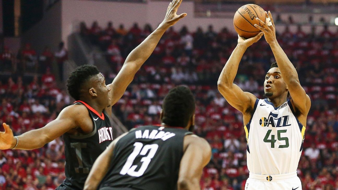 Donovan Mitchell slams door on Rockets comeback in Game 2 win