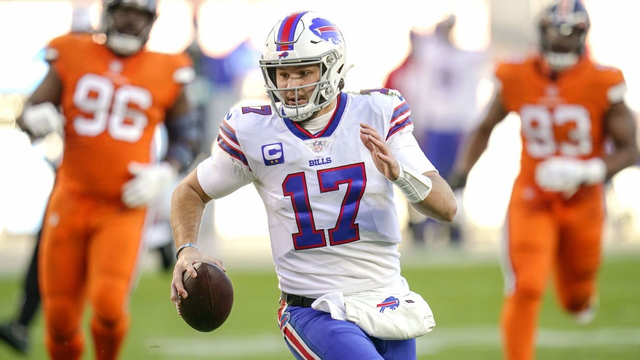 Bills' Josh Allen throws a touchdown and then runs for another