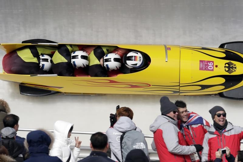 Germany Tops 4-Man Bobsled Results on Friday at 2018 Winter Olympics
