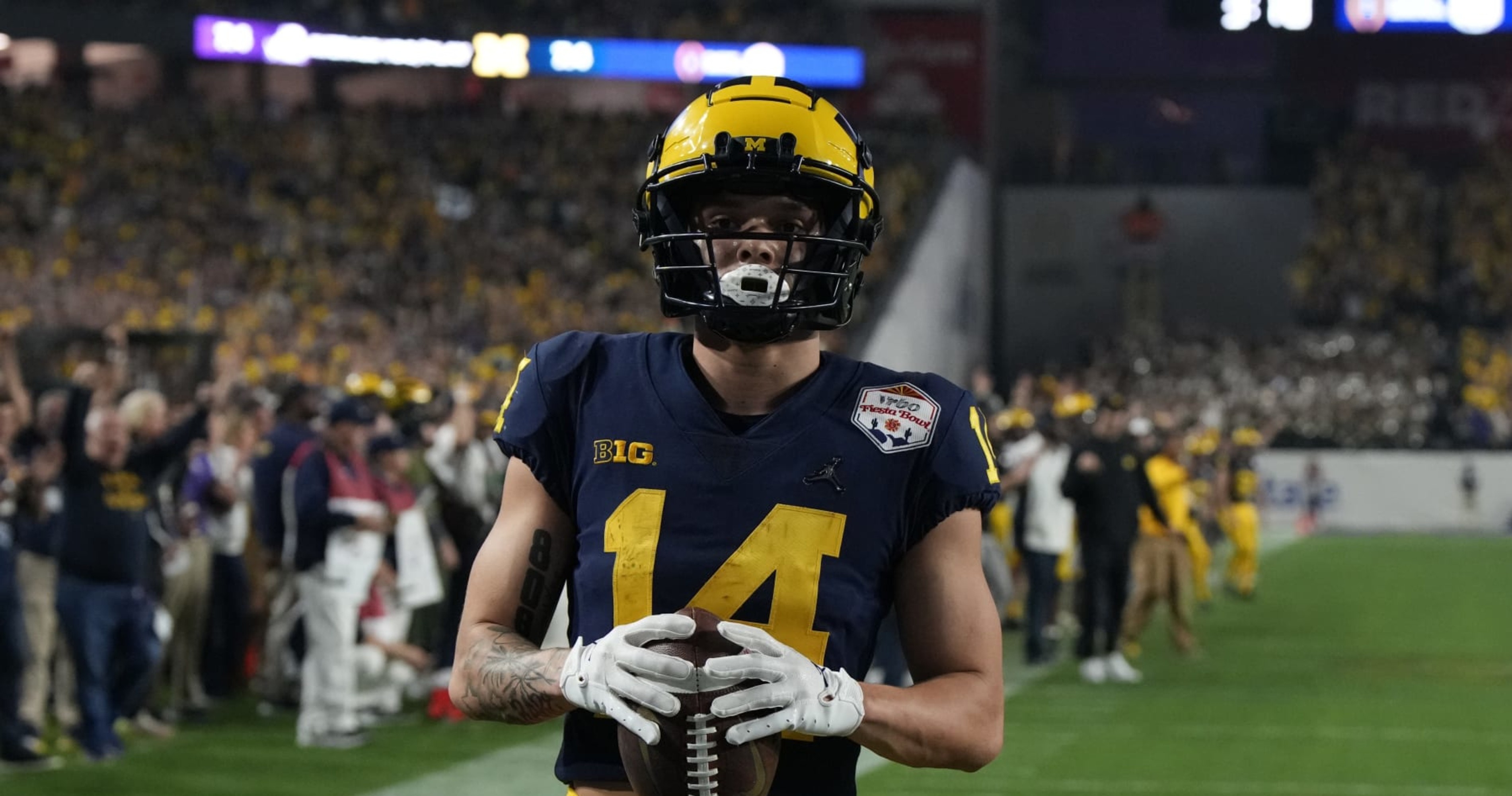 Michigan WR Roman Wilson Discusses Effects of Maui Wildfires on Hometown