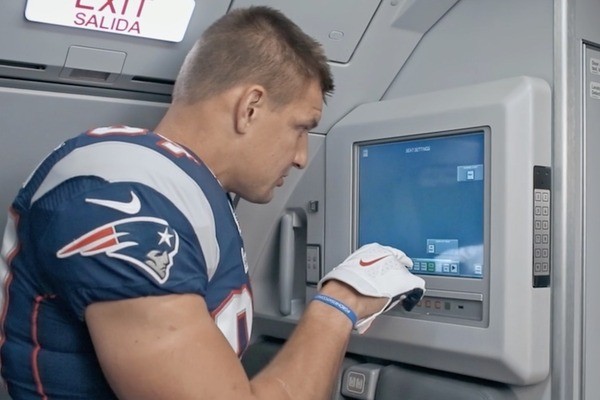 WATCH: Rob Gronkowski stars in funny airline commercial