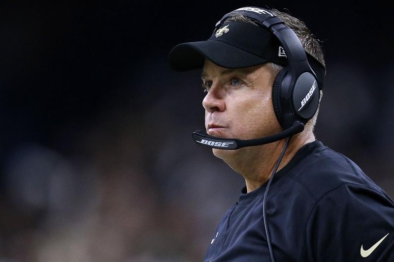 Sean Payton Photographed Mocking Vikings' 'Skol' Chant Before Stefon ...