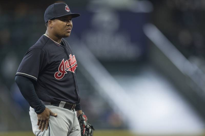 Jose Ramirez Carted off Field for Indians After Suffering Possible Knee ...