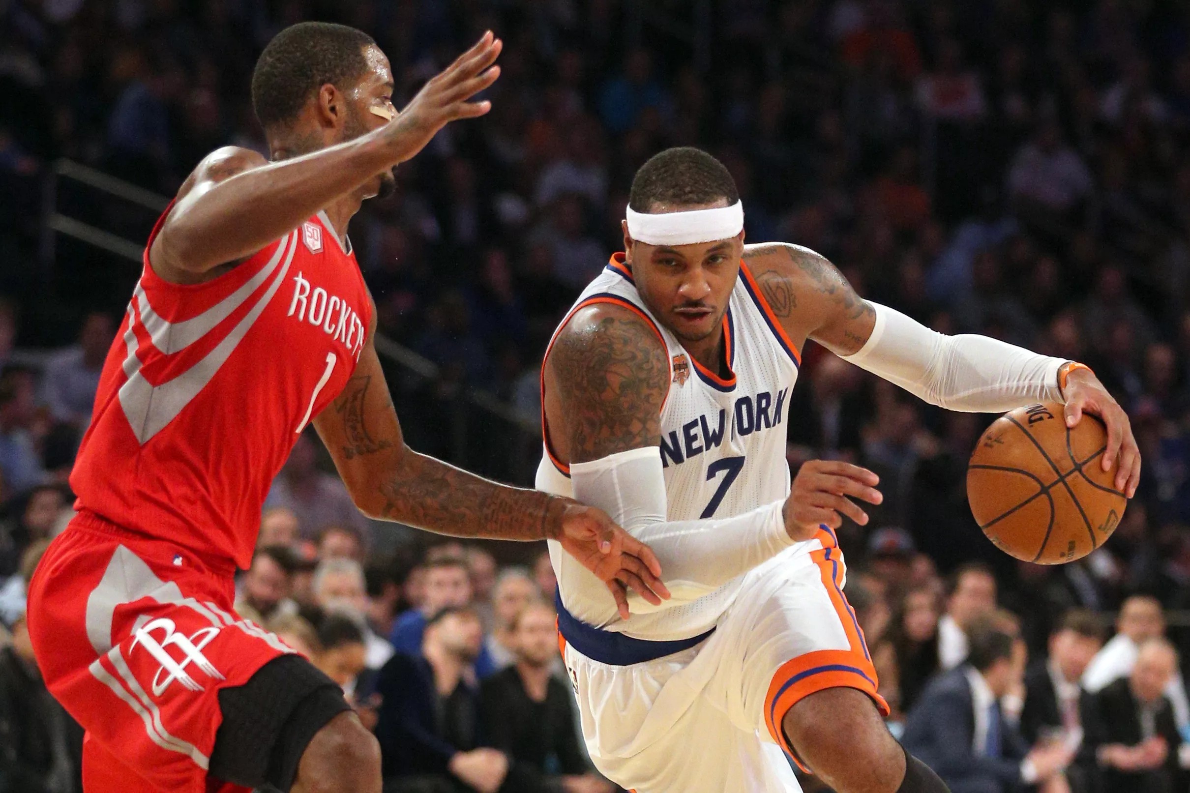 Rockets strike out on Melo as he goes to OKC