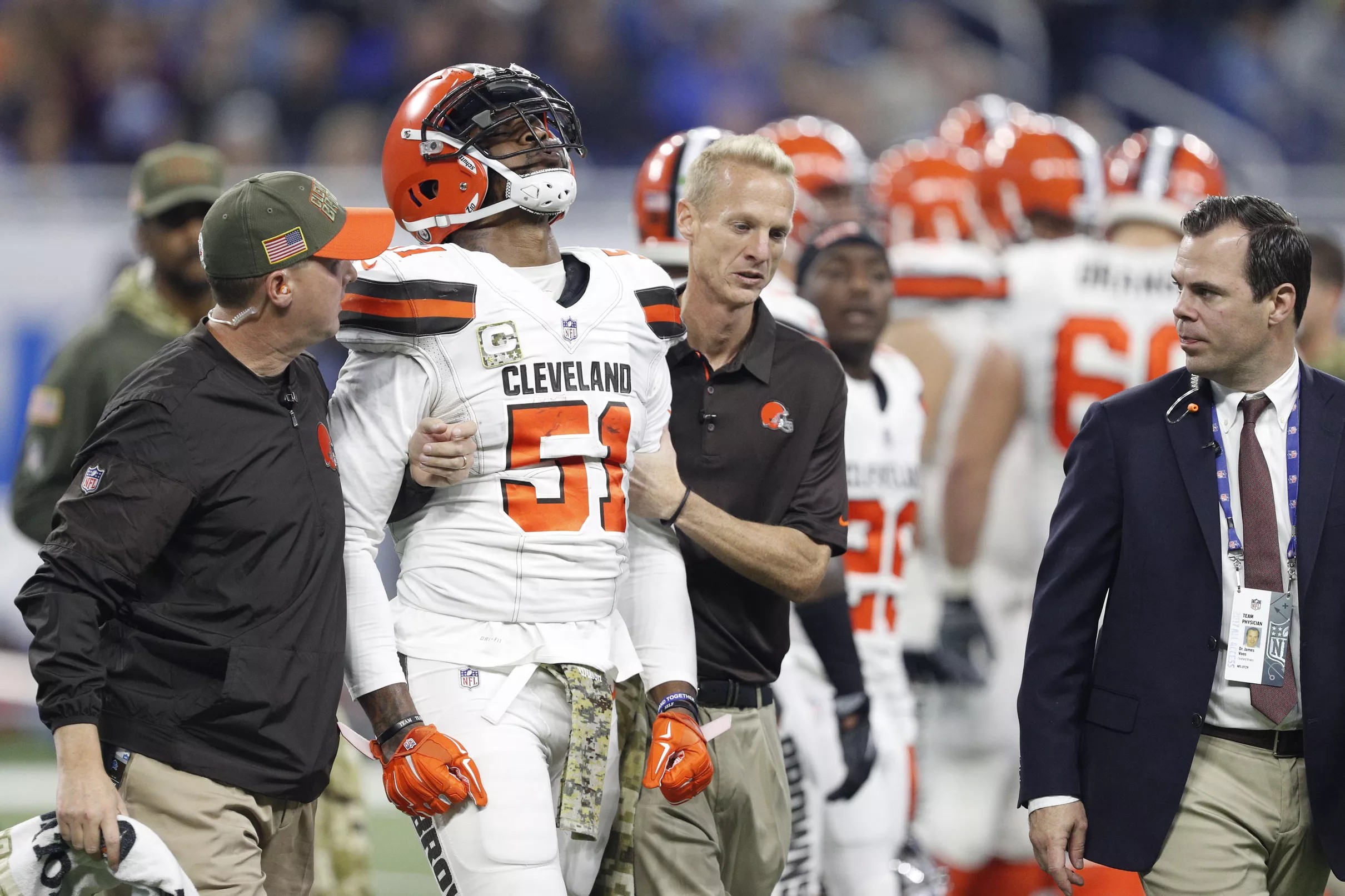 Browns linebacker Jamie Collins will miss rest of season