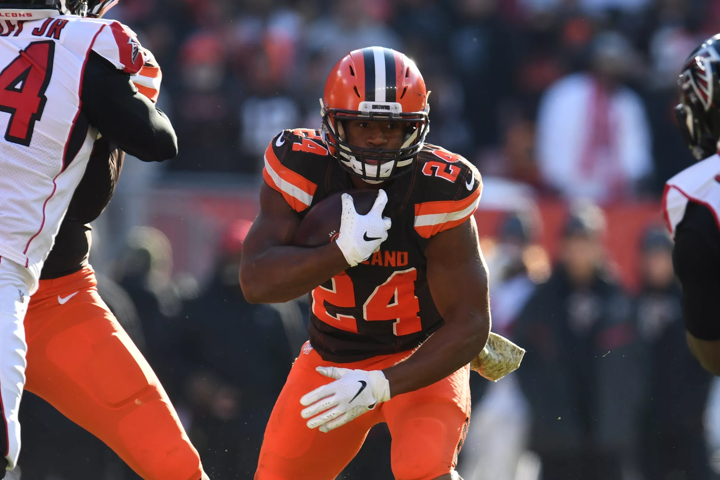Nick Chubb runs off with weekly rushing award