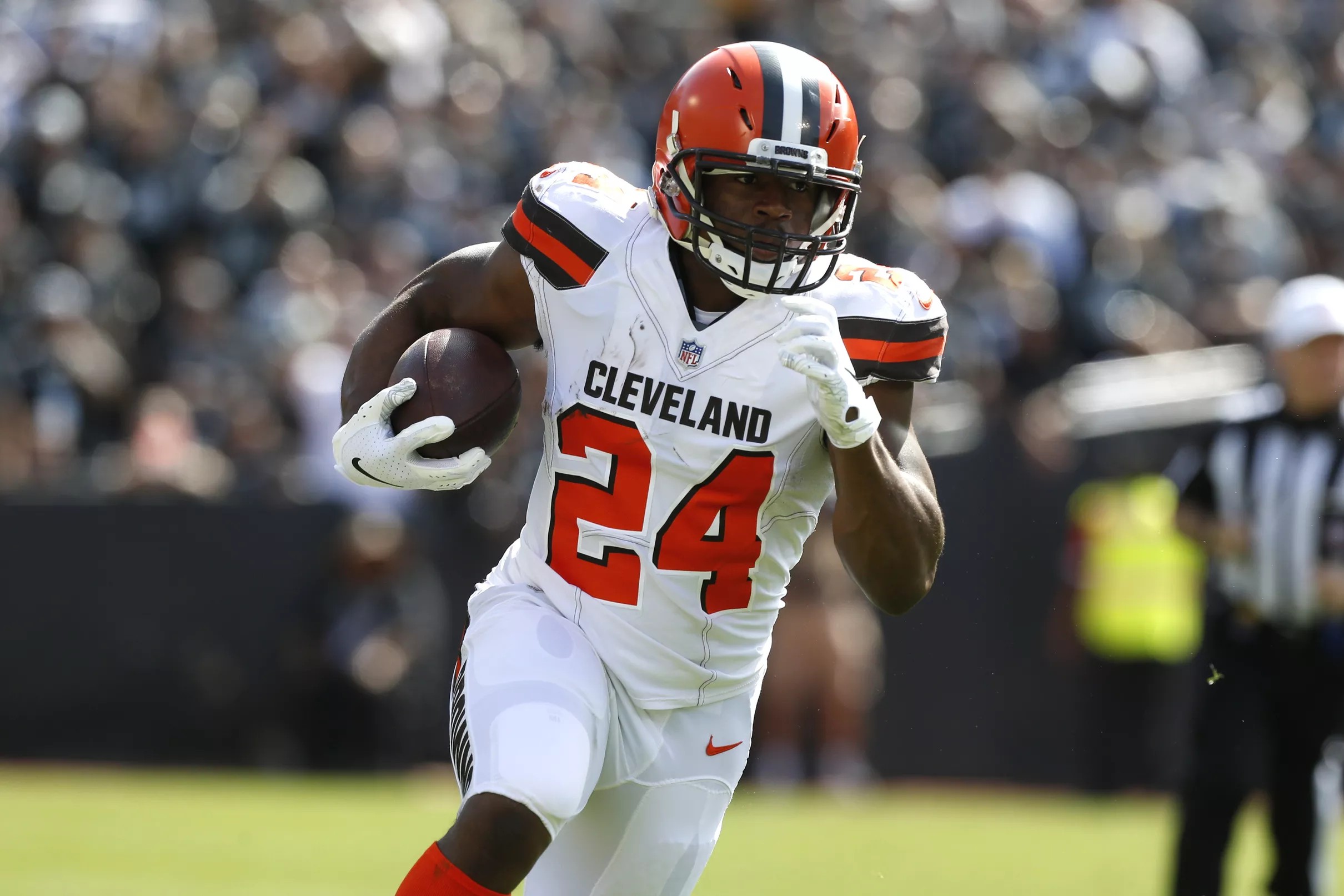 Nick Chubb voted NFL Rookie of the Week for Week 4