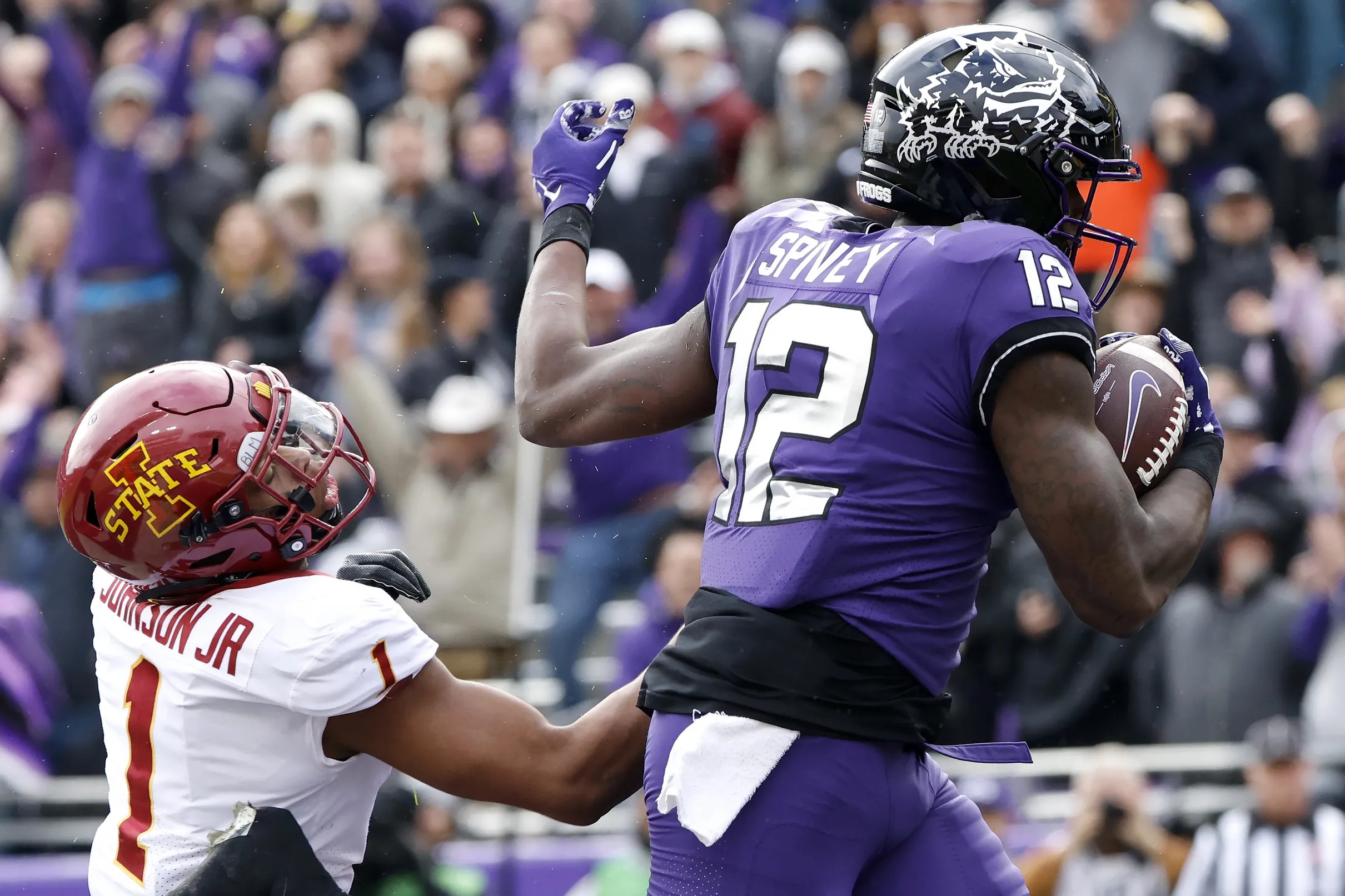 TCU TE Geor’Quarius Spivey enters transfer portal