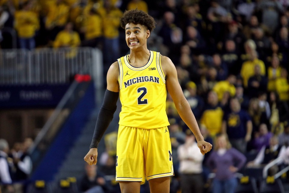 Michigan's Jordan Poole has championship videobomb of Big Ten commissioner