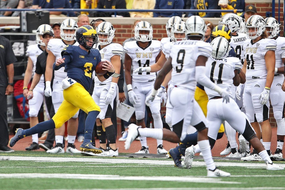 Young Michigan fan seen crying on TV believed to be Jim Harbaugh's son