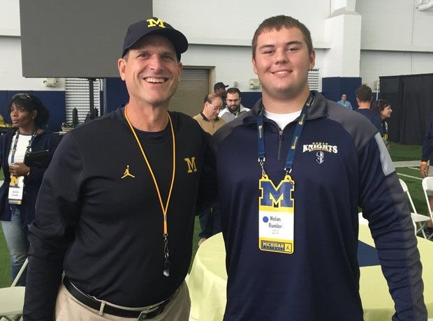 4-star OL Nolan Rumler grew up a Michigan fan but is also considering ...