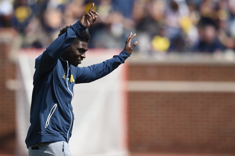 Michigan's Brad Hawkins is back at safety -- and impressing