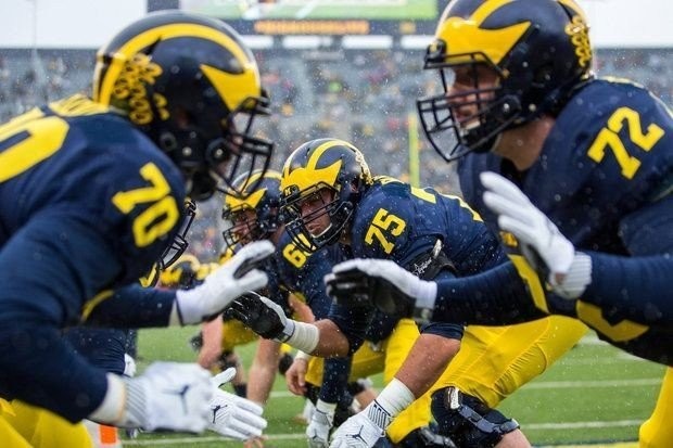 Michigan's Jon Runyan Jr. is back at tackle and playing confidently