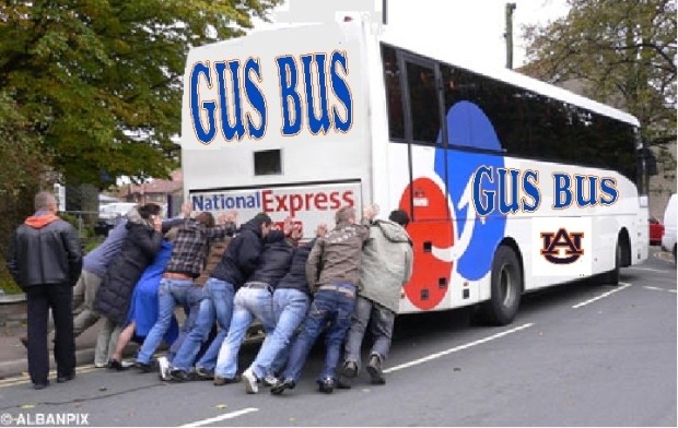 The Gus Bus in for repairs…