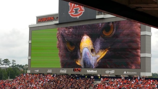 Super Nova: Auburn’s video board crew says distract-the-kicker eagle ...