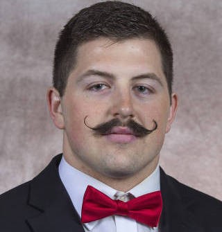 Nebraska DE Ross Dzuris Has Glorious Mustache in Headshot