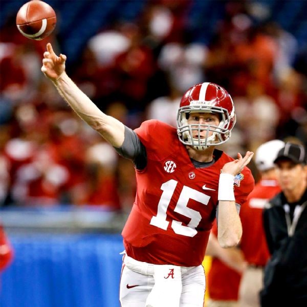 Alabama QB Cooper Bateman Gets Knocked Into Next Week After Interception