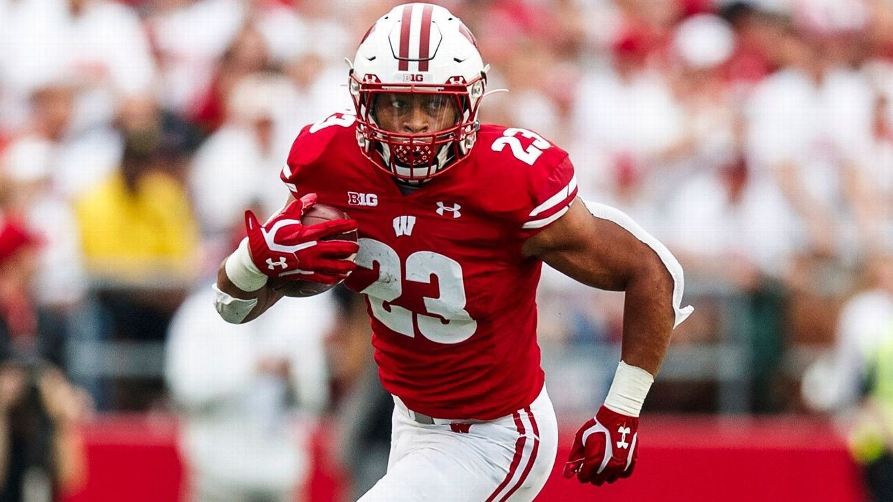 Wisconsin's Jonathan Taylor becomes 4th in FBS to 5,000 rushing yards ...