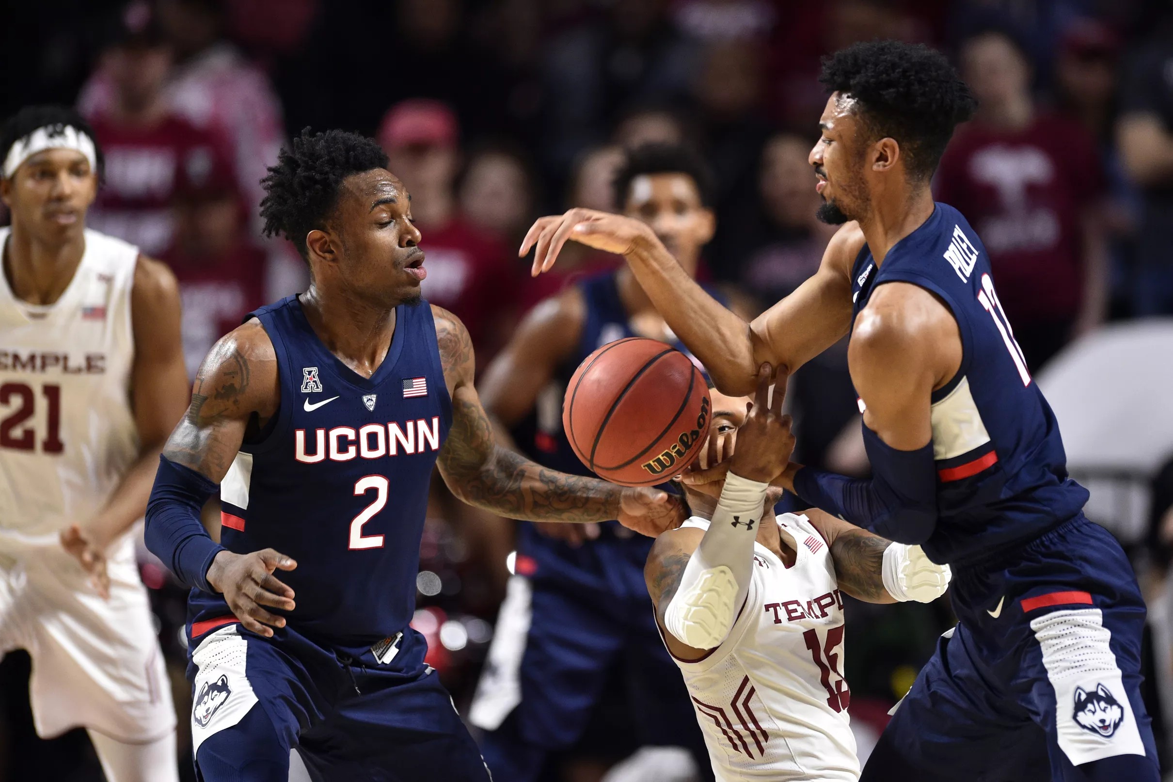 UConn Men’s Basketball Loses Game, Adams at Temple