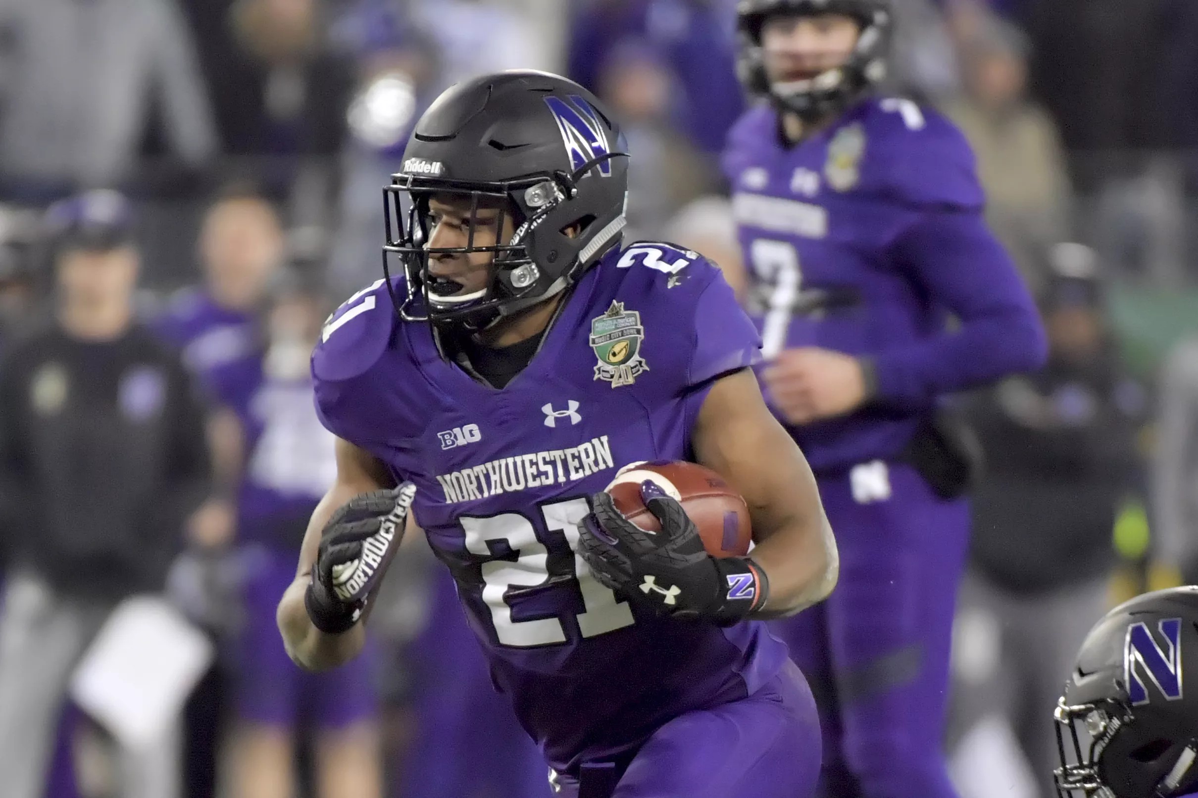 Northwestern RB Justin Jackson runs a 4.50 40-yard dash at the NFL Combine