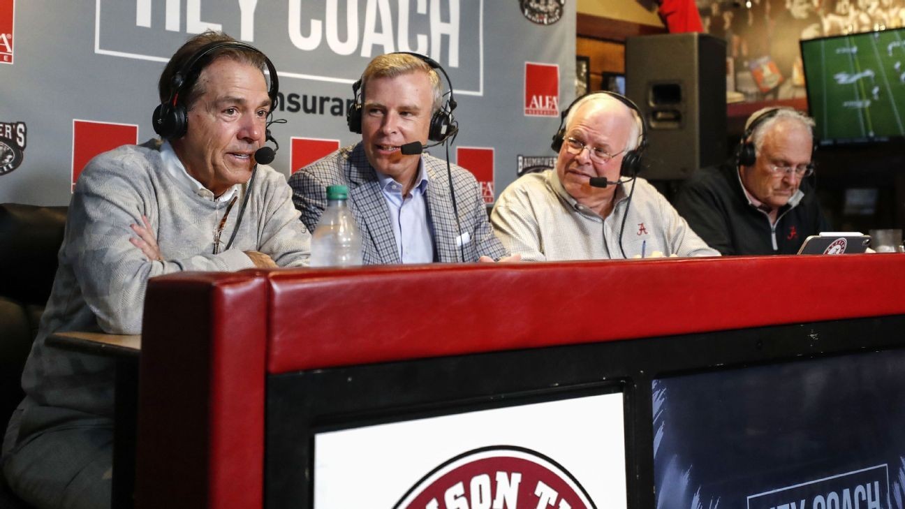 Tales from college football coaches' live radio shows