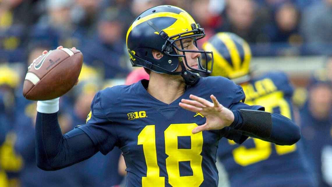 Brandon Peters likely to start at QB for Michigan vs. Minnesota