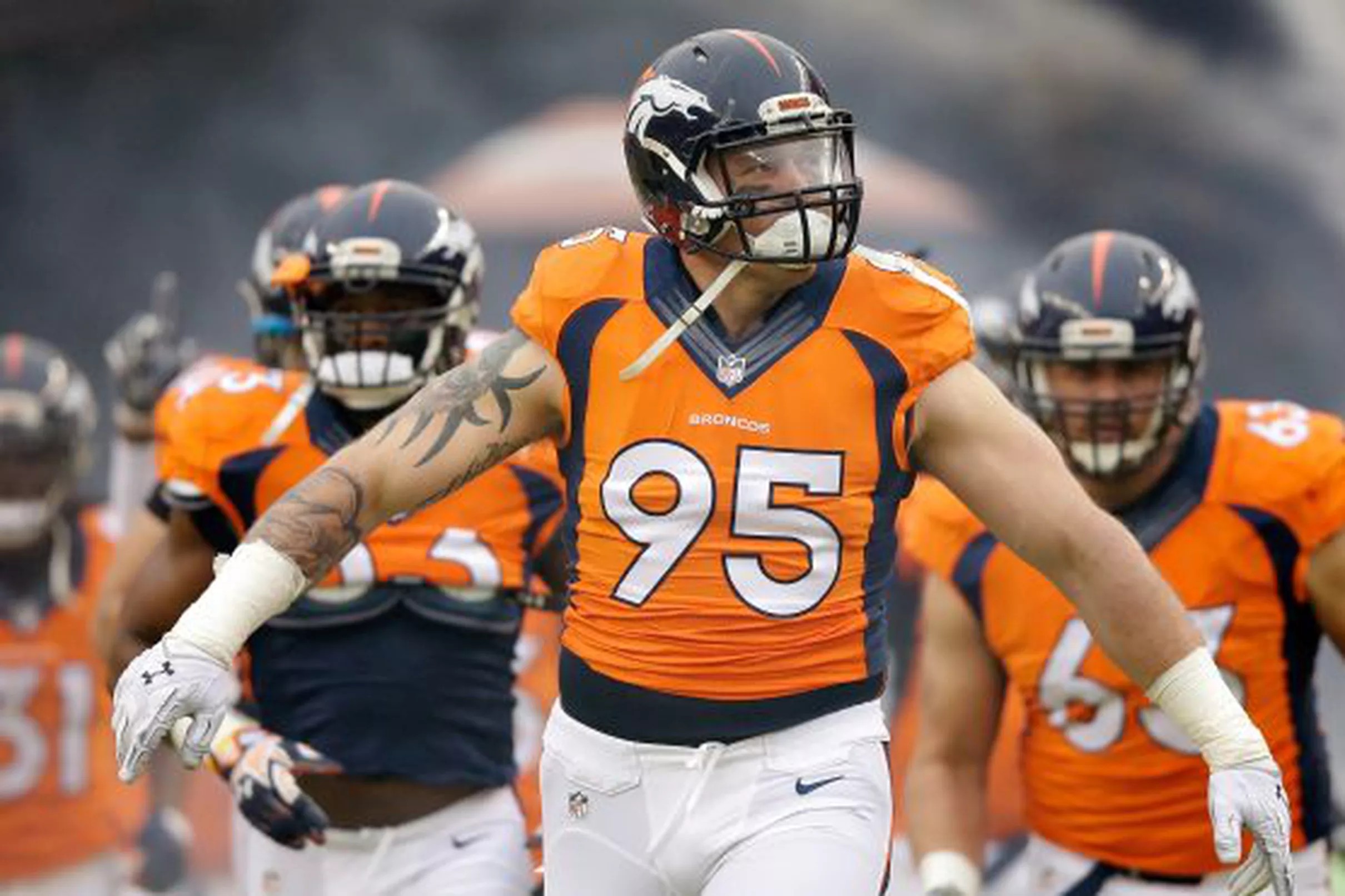 Leading his pack: Derek Wolfe deserves to be Captain of 2019 Broncos